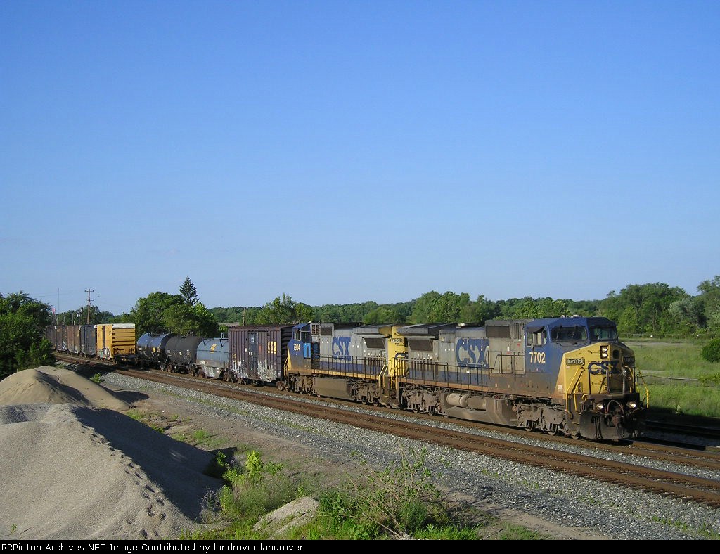 CSXT 7702 On CSX Q 501 Southbound
